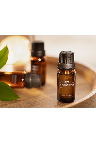 English Home Sandal Ağacı, Nane, Portakal Esansiyel Koku Yağı 10 ml Siyah English Home Sandal Ağacı, Nane, Portakal Esansiyel Koku Yağı 10 ml Siyah