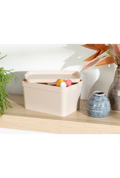 English Home Basic Saklama Kutusu 21X11X11 cm Bej