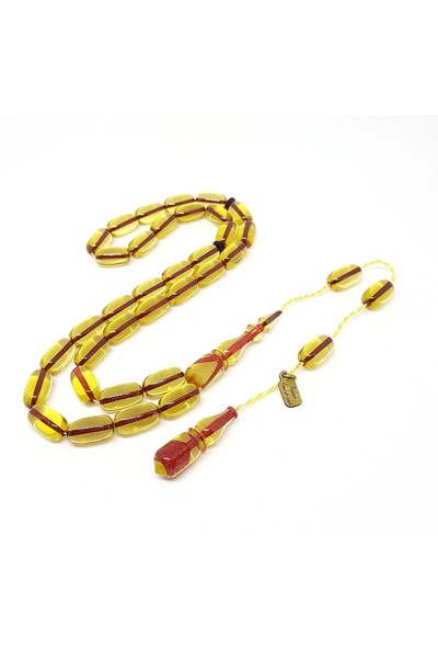 Neyhane Tesbih & Gümüş Nf Imzalı Ateş Kehribar Sistem Püsküllü