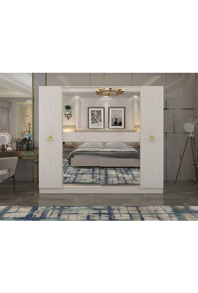 Sunroyal Concept Efsun Beyaz 2 Kapak 2 Sürgü Gardırop Sunroyal Concept Efsun Beyaz 2 Kapak 2 Sürgü Gardırop