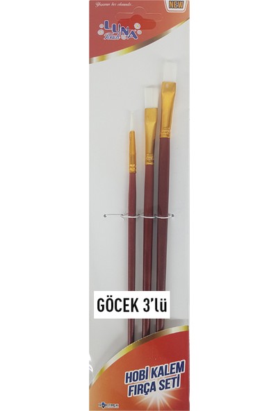 Luna Touch Hobi Fırça Kalem Seti - Göcek 3'lü Luna Touch Hobi Fırça Kalem Seti - Göcek 3'lü