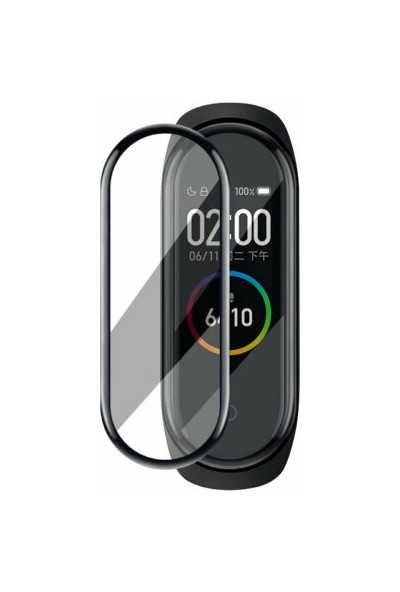 Techmaster Xiaomi Mi Band 5 5d Tam Kaplayan Kırılmaz Nano Ekran Koruyucu