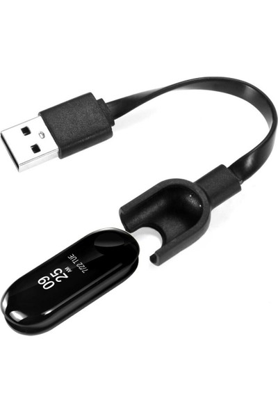 Techmaster Xiaomi Mi Band 3 USB Şarj Cihazı Kablosu