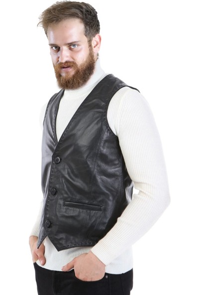 Derimosa Sawi Deri Yelek