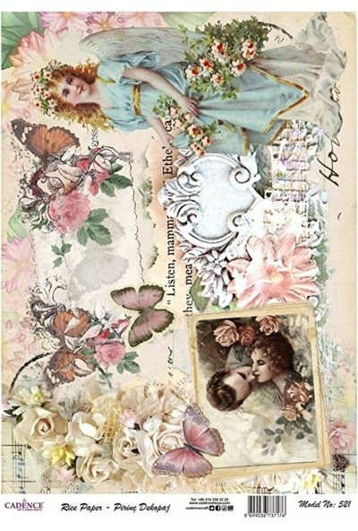 Cadence 521 Pirinç Kağıt Dekopaj 30 x 40 cm