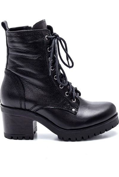 Derimod Kadın Topuklu Deri Postal Bot Derimod Kadın Topuklu Deri Postal Bot