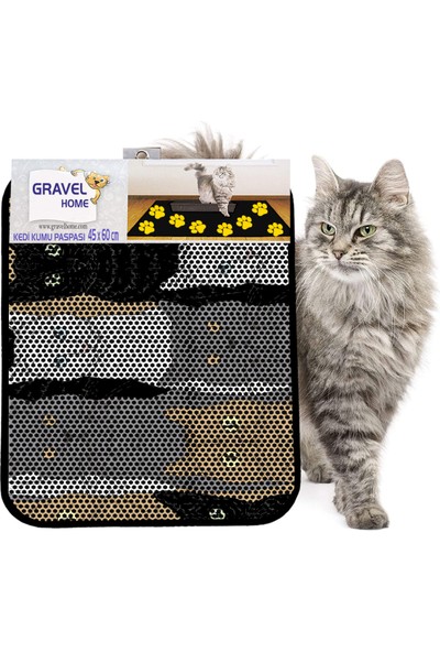 Gravel Kedi Kumu Paspası Yeni Sezon 45 x 60 cm NRSZN0011 Gravel Kedi Kumu Paspası Yeni Sezon 45 x 60 cm NRSZN0011