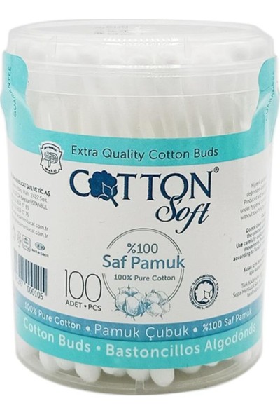Cotton Soft Kulak Çubuğu 100 Adet Cotton Soft Kulak Çubuğu 100 Adet