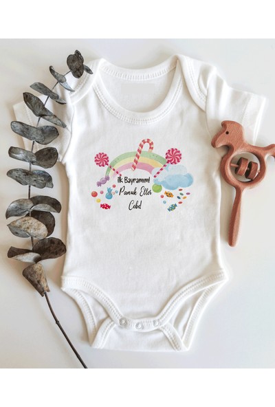 Limon Ilk Bayramım Kısa Kol Organik Bebek Body
