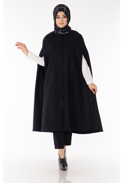 Cng Moda Tesettür Kaşe Pelerin Panço Cng Moda Tesettür Kaşe Pelerin Panço