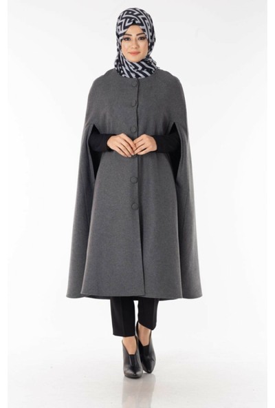 Cng Moda Tesettür Kaşe Pelerin Panço Cng Moda Tesettür Kaşe Pelerin Panço