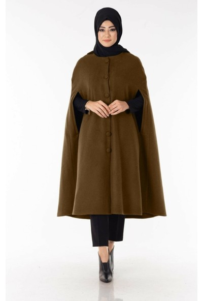 Cng Moda Tesettür Kaşe Pelerin Panço Cng Moda Tesettür Kaşe Pelerin Panço