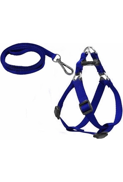 Köpek Göğüs Tasma Seti 25-40 cm Mavi+ Gezdirme Kayışı Köpek Göğüs Tasma Seti 25-40 cm Mavi+ Gezdirme Kayışı