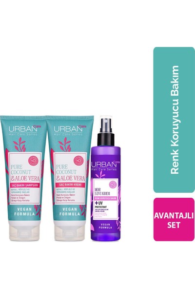 Urban Care Pure Coconut & Mor Avantajlı Set Urban Care Pure Coconut & Mor Avantajlı Set