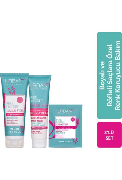 Urban Care Pure Coconut & Aloe Vera 3'lü Set Urban Care Pure Coconut & Aloe Vera 3'lü Set