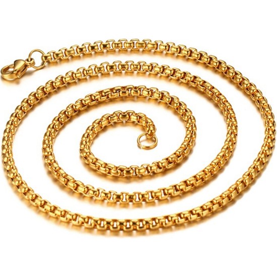 Chavin Gold Sarı 60 Cm. 3 Mm. Erkek Çelik Zincir Ds50 Fiyatı