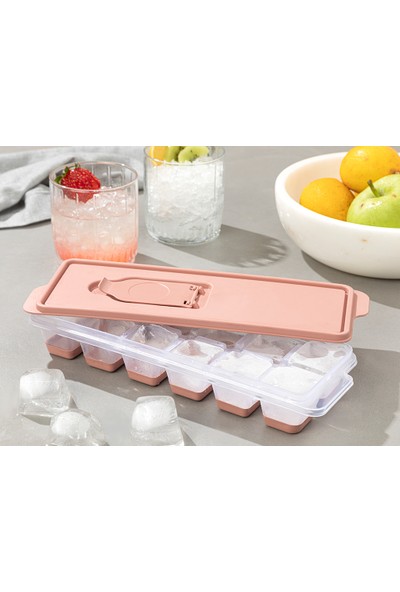 English Home Simply Plastik Kapaklı Buz Kalıbı 8,9X25,3X3,9 cm Koyu Pembe English Home Simply Plastik Kapaklı Buz Kalıbı 8,9X25,3X3,9 cm Koyu Pembe