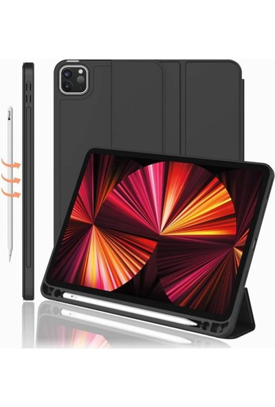 MobaxAksesuar Apple iPad Pro 12.9 5. Nesil 2021 Kılıf Kalem Bölmeli Smart Case A2378 A2379 A2461 A2462 MobaxAksesuar Apple iPad Pro 12.9 5. Nesil 2021 Kılıf Kalem Bölmeli Smart Case A2378 A2379 A2461 A2462