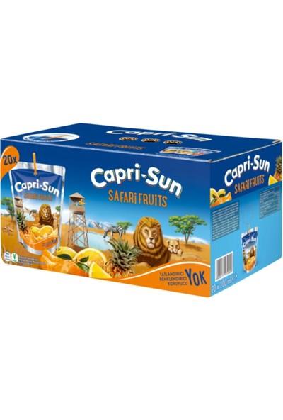 Capri-Sun Safari Fruits 200 ml 20 Adet