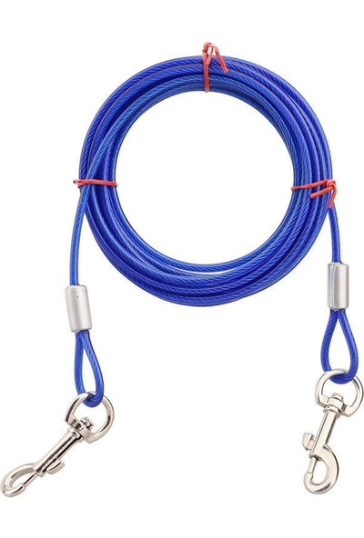 Mixpet Çelik Köpek Bahçe Bağlama Halatı 5 mm / 3 Mt. Mixpet Çelik Köpek Bahçe Bağlama Halatı 5 mm / 3 Mt.