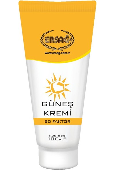Ersağ Güneş Kremi 50 Faktörlü 100 ml