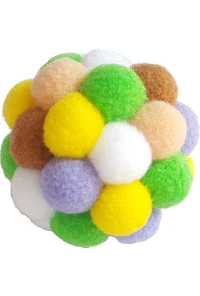 Mixpet Renkli Ponpon Top Kedi Oyuncağı 7 cm Mixpet Renkli Ponpon Top Kedi Oyuncağı 7 cm