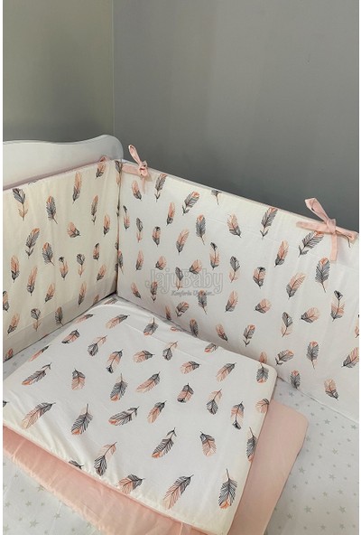 Jaju Baby Tüy Desenli Beşik Kenar Koruma Özel Ölçü