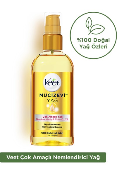 Veet Mucizevi Yağ Çok Amaçlı Nemlendirici Bakım Yağı 100 ml