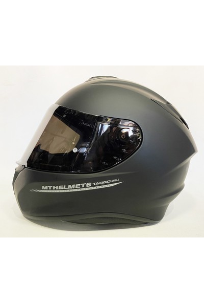 Mt Kask Targo Mat Siyah Renk A1 Renkli Vizörlü Smoke Mt Kask Targo Mat Siyah Renk A1 Renkli Vizörlü Smoke