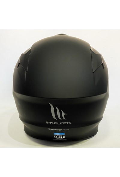 Mt Kask Targo Mat Siyah Renk A1 Renkli Vizörlü Smoke Mt Kask Targo Mat Siyah Renk A1 Renkli Vizörlü Smoke