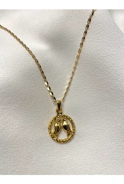 Misshing Kadın Kuş Detay Altın Kaplama Kolye Misshing Kadın Kuş Detay Altın Kaplama Kolye