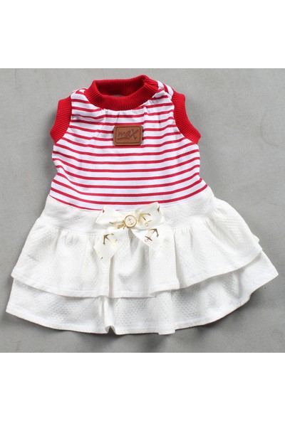 Max Styles Pet Maxdesign Marina Çizgili Elbise Kedi Köpek Kıyafeti Kırmızı Xxl Max Styles Pet Maxdesign Marina Çizgili Elbise Kedi Köpek Kıyafeti Kırmızı Xxl