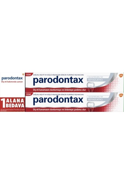 Sensodyne Paradontax Beyazlatıcı Diş Macunu 75 ml 1+1