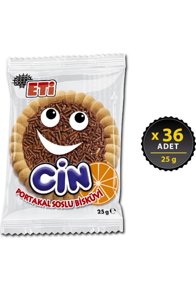 Eti Cin Portakallı 25 g x 36 Adet