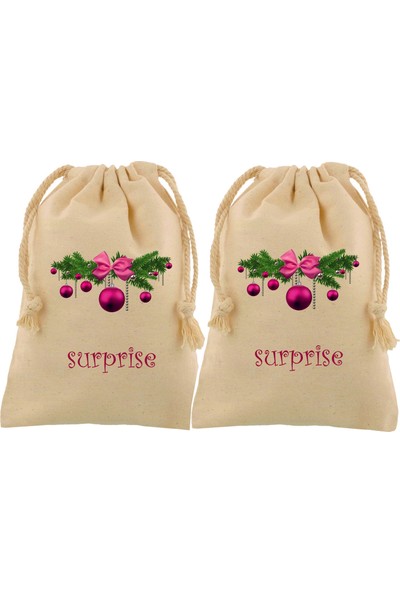 Han Collection Baskılı Hediye Torbası 2li 30X40