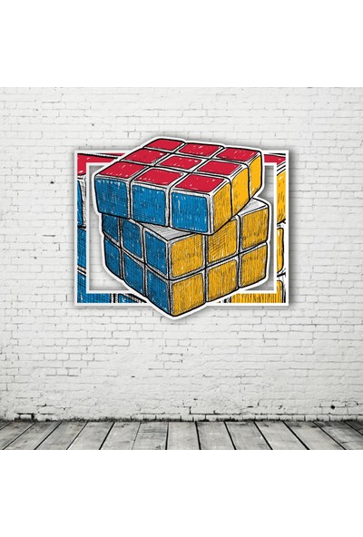 Kaya Söve Rubiküp Lazer Kesim Mdf Tablo 40 x 50 cm (Rubi 001DS) Kaya Söve Rubiküp Lazer Kesim Mdf Tablo 40 x 50 cm (Rubi 001DS)
