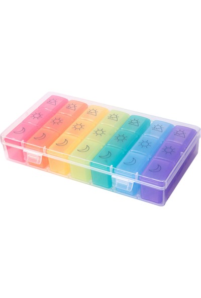 Gahome Haftalık Hap Düzenleyici Günde 3 Kez 7 Günlük Hap Saklama (Yurt Dışından)