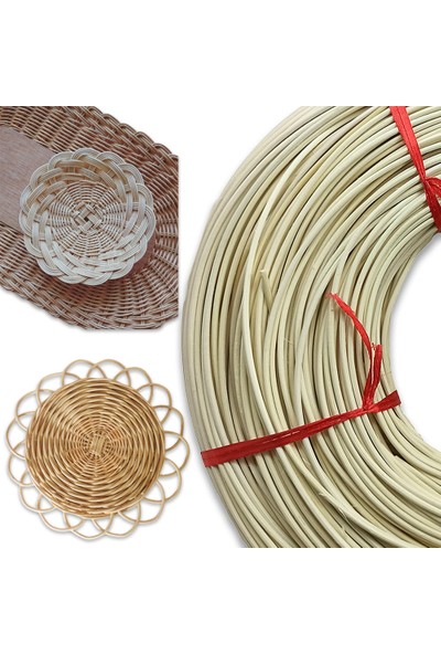 Hobizubi Yassı Rattan Doğal Örgü Bambu Çubuk 48 Metre- 2mm Rattan İp Hobizubi Yassı Rattan Doğal Örgü Bambu Çubuk 48 Metre- 2mm Rattan İp