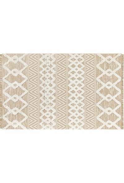 English Home Moroccan Nakışlı Halı 155X230 cm Bej English Home Moroccan Nakışlı Halı 155X230 cm Bej