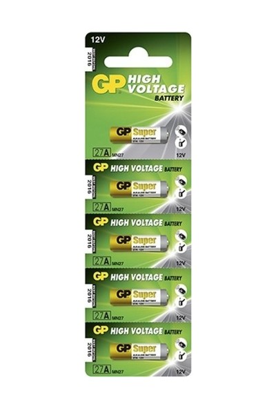 Gp 27A-2C5 12V Alkalin Pil 5'li