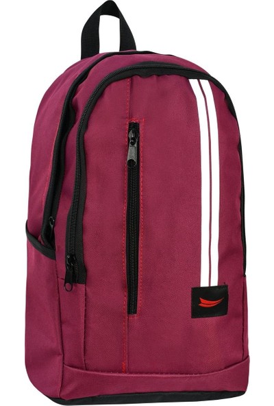Posheria Store Şeritli Spor Sırt Çantası Bordo Posheria Store Şeritli Spor Sırt Çantası Bordo