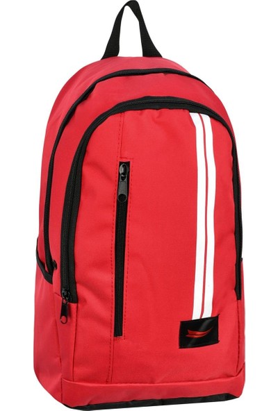 Posheria Store Şeritli Spor Sırt Çantası Kırmızı Posheria Store Şeritli Spor Sırt Çantası Kırmızı