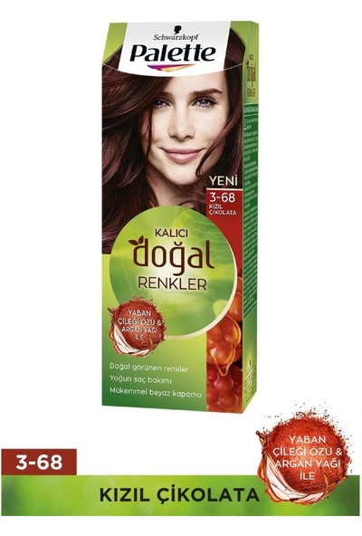 Palette Kalıcı Doğal Renkler 3-68 KIZIL ÇİKOLATA Palette Kalıcı Doğal Renkler 3-68 KIZIL ÇİKOLATA
