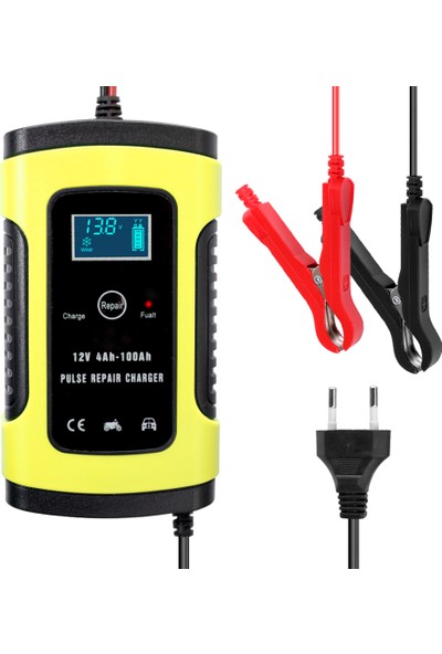 Sprotauto 12 V 6A Tam Otomatik Araç Akü Şarj Akıllı Hızlı Güç (Yurt Dışından)