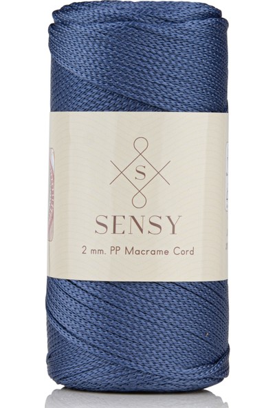 Sensy Premium Polyester Makrome İpi 2 mm 200 gr Sensy Premium Polyester Makrome İpi 2 mm 200 gr