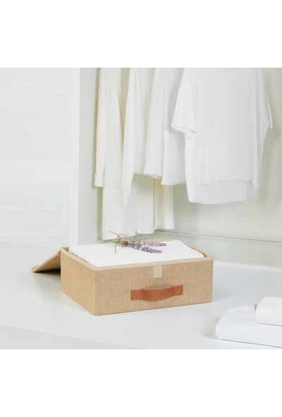 Ocean Home Jüt Kapaklı Kutu 30 x 23 x 11 cm