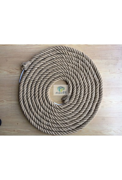 Molhalat 20 mm Kablolu Jüt Halat 5 Metre Molhalat 20 mm Kablolu Jüt Halat 5 Metre