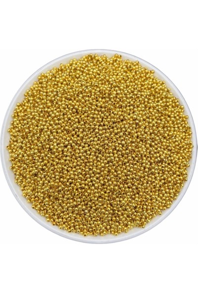 Hedef Bijuteri 2mm Gold / Altın Sarısı Renk Metal Demir Top Boncuk,takı Yapım Boncuğu (25GR ~1150 Adet) Hedef Bijuteri 2mm Gold / Altın Sarısı Renk Metal Demir Top Boncuk,takı Yapım Boncuğu (25GR ~1150 Adet)