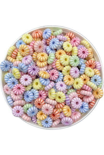 Hedef Bijuteri Pastel Karışık Renkli Rondela Model Boncuk,takı Yapım Boncuğu (25GR, ~140 Adet) Hedef Bijuteri Pastel Karışık Renkli Rondela Model Boncuk,takı Yapım Boncuğu (25GR, ~140 Adet)