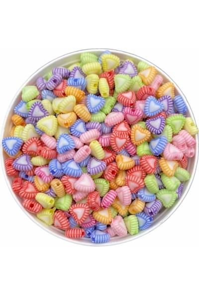 Hedef Bijuteri Pastel 7mm Kalp Figür,kalp Şekilli Karışık Pastel Renk Boncuk,takı Yapım Boncuğu (25GR, ~165 Adet) Hedef Bijuteri Pastel 7mm Kalp Figür,kalp Şekilli Karışık Pastel Renk Boncuk,takı Yapım Boncuğu (25GR, ~165 Adet)